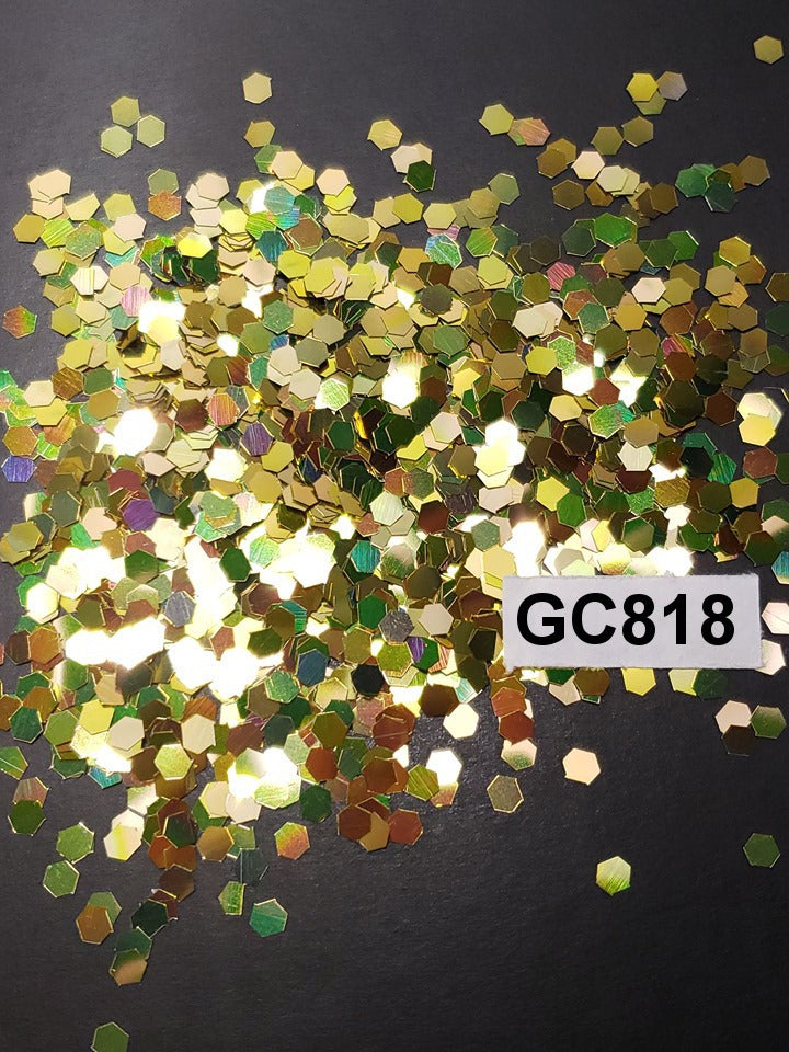Sunshine Shimmer - Hexagon - Chunky - GC818 – Glitzy City LLC