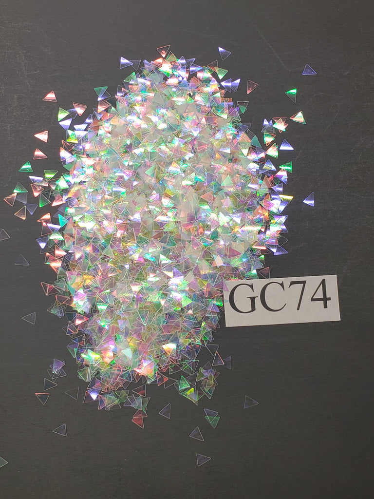 Crushed Pearl - Triangle - Chunky - GC74 – Glitzy City LLC